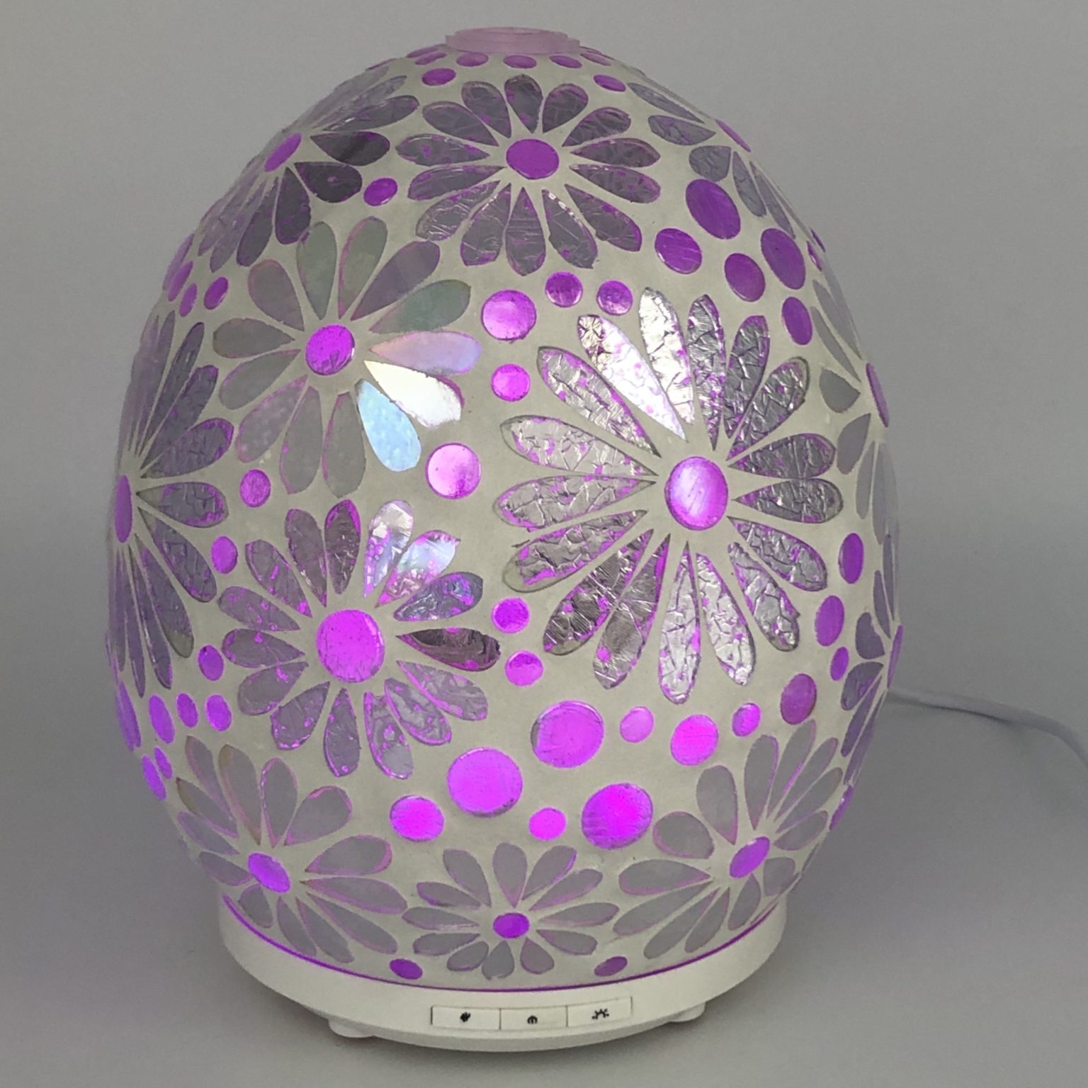 Large White Flower Aroma Diffuser | Earth Saltz