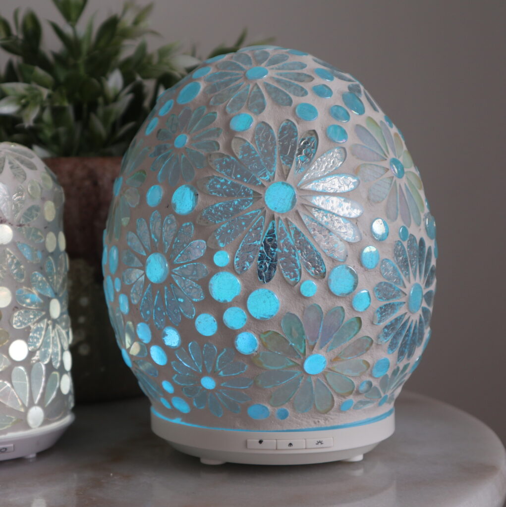 Large White Flower Aroma Diffuser | Earth Saltz