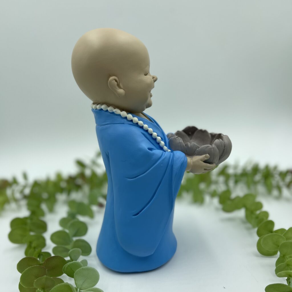 Blue Tealight Monk 22cm | Earth Saltz